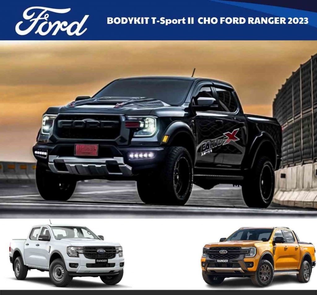 BODYKIT T-Sport II CHO FORD RANGER 2023 | Phụ Kiện Ô Tô Bình Dương